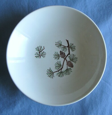 Vintage Ovenproof Dinnerware Pine Cone Pattern Serving Bowl 9" Hand ...