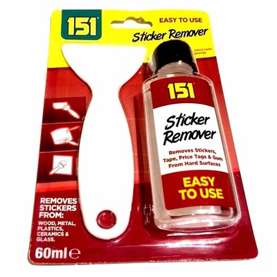 151 Sticker Remover Kit & Scraper Remove Stickers Price Tags Tape Gum ...