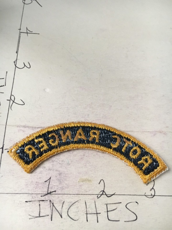 vintage US Army ROTC RANGER Rocker Tab patch 1/5/26 | eBay