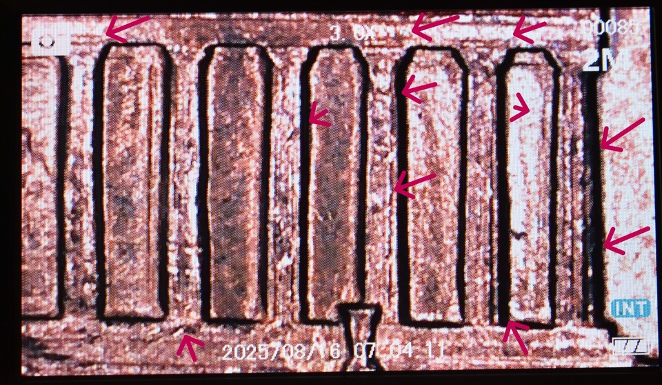 1960 D Lincoln Cent Penny MS Red Rainbow Multiple Error Die Cracks Coin ...