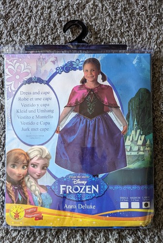 ⭐ Rubie's Disney Frozen Anna Deluxe Fancy Dress Child Costume Medium 7 ...