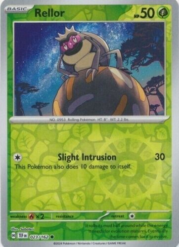 Rellor 023/162 Reverse Holo TEF Temporal Forces Pokemon Card NM | eBay