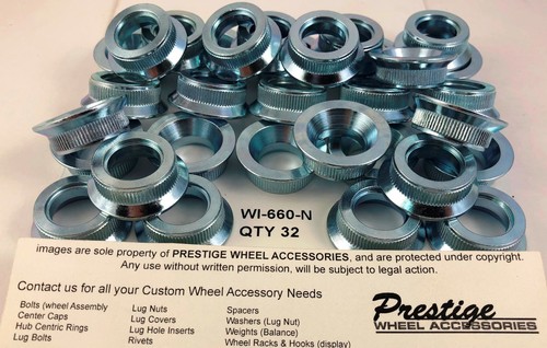 WHEEL LUG HOLE INSERTS PART # WI660-N / OVER SIZED FOR ALUMINUM WHEELS ...