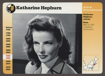 Katherine Hepburn Story of America History Card Arts Entertainment | eBay