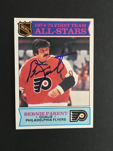 BERNIE PARENT AUTOGRAPHED CARDS - 2 TOTAL CARDS | eBay