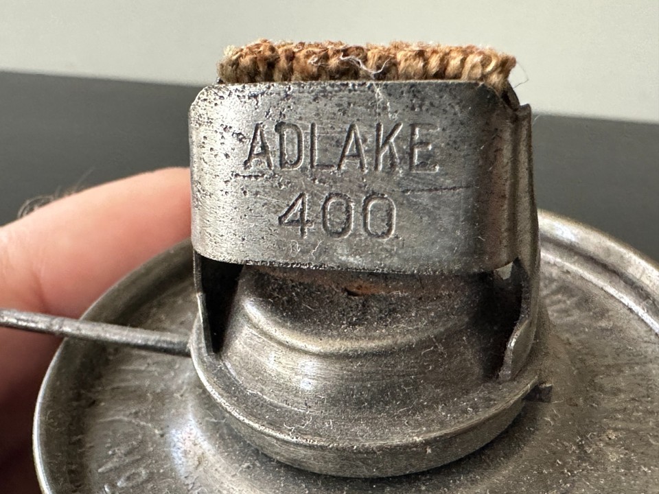 Antique Vintage - ADLAKE - Railroad Kerosene Oil Lantern Lamp Font ...