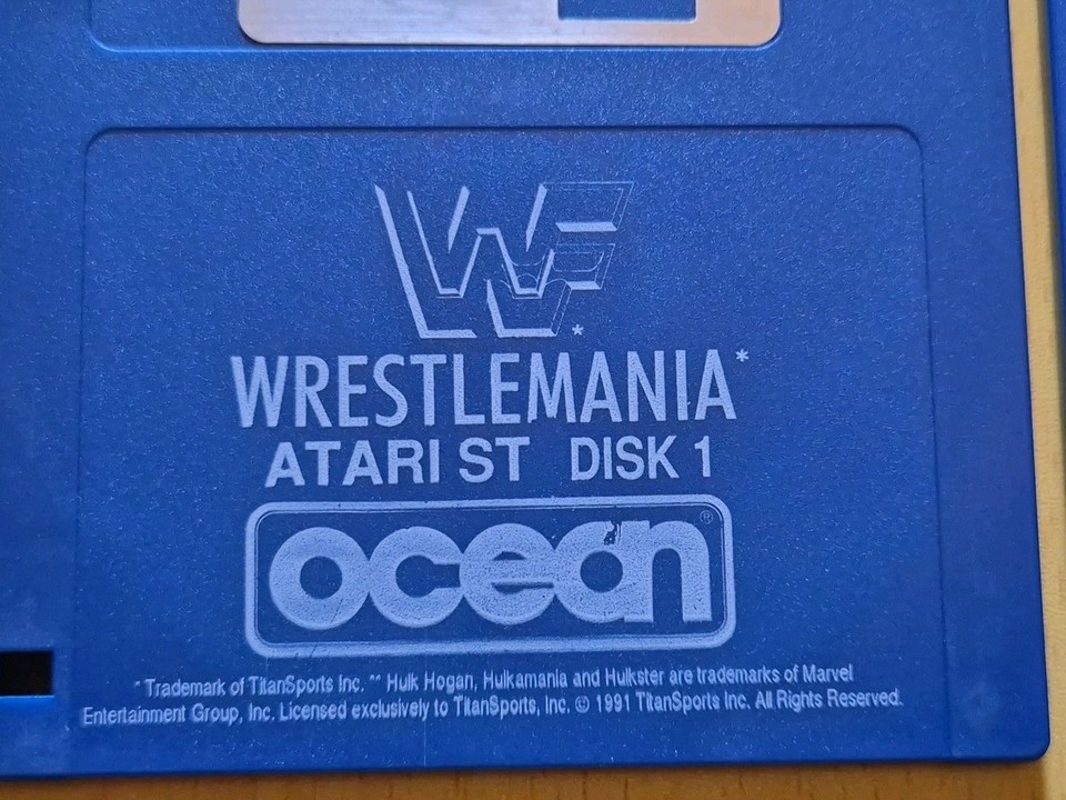 Vintage ATARI ST Floppy Disk Game Software - WRESTLEMANIA | eBay UK