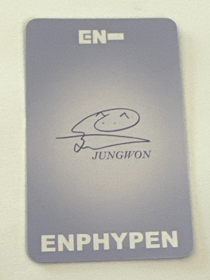 ENHYPEN Band Jungwon Photocard Photo Card Korea K-pop #25 | eBay