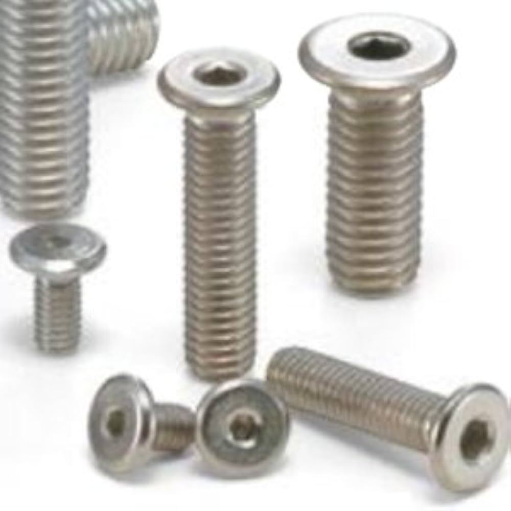 NBK Ultra-Low Head Hexagon Socket Bolt SSH-EL 2~10mm Silver 10-pc Pac ...