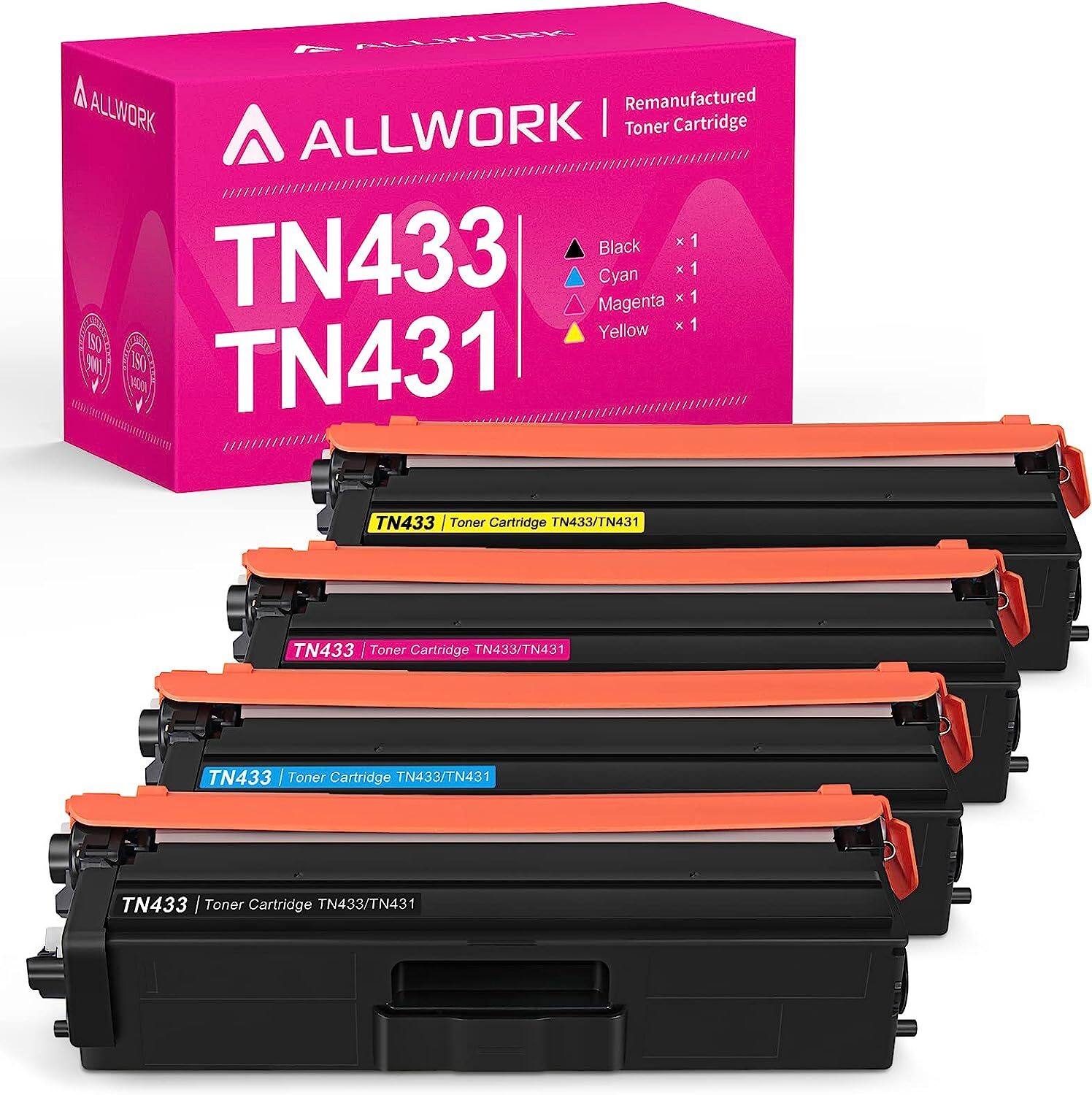 4PK For Brother MFC-L8610CDW MFC-L8900CDW Color Toner Cartridge TN433 ...