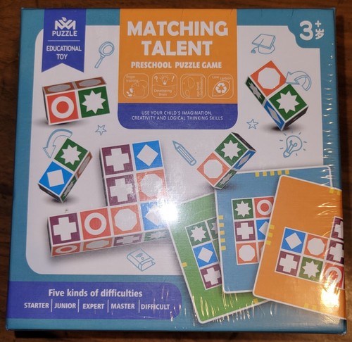 Matching Talent Preschool Puzzle Game Educational Toy 3+ Developing Eye ...