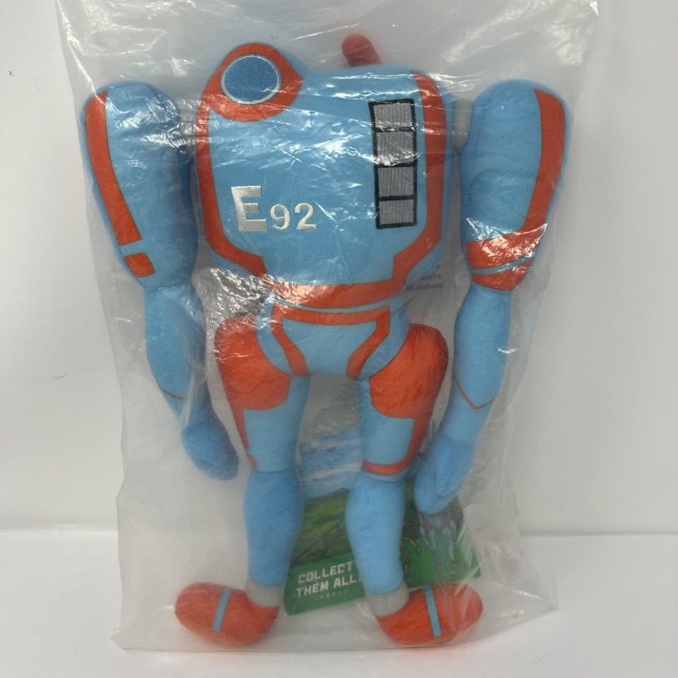 Eden E92 Authentic Netflix Collectible Blue & Orange Robot Plush ...