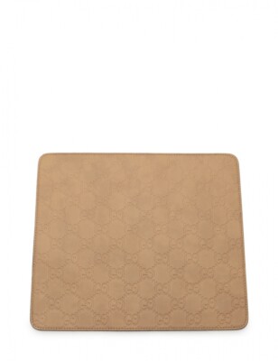 Auth GUCCI Mouse Pad Guccissima Leather Beige used from Japan | eBay
