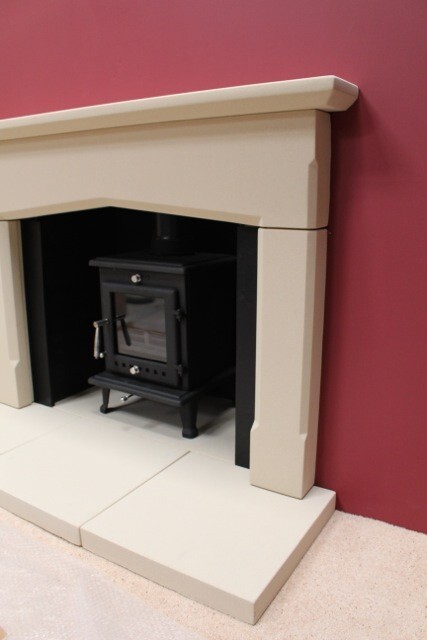 STONE FIRE SURROUND/FIREPLACE MINSTER NEW QUALITY HAND MADE UK PERSONAL ...
