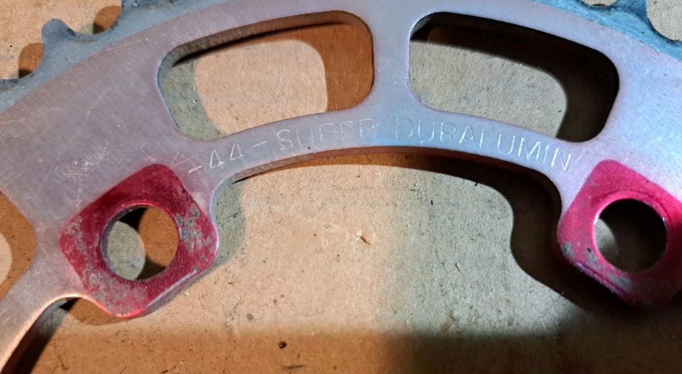 Old School BMX Chainring 44T SUPER DURALUMIN Red | eBay
