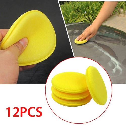 12Pcs/Set Hand Home Car Wax Sponge Buffer Polishing Pad Waxing Polish ...