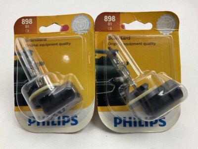 (2) Philips 898B1 Standard Fog Lamp Light Bulb 898 | eBay