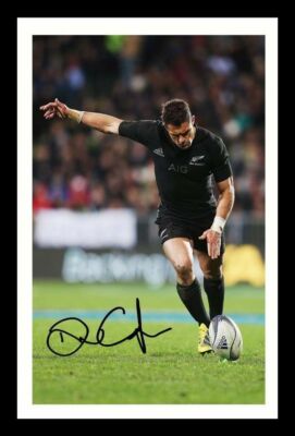 Dan Carter - New Zealand All Blacks Autograph Signed & Framed Photo 1 ...
