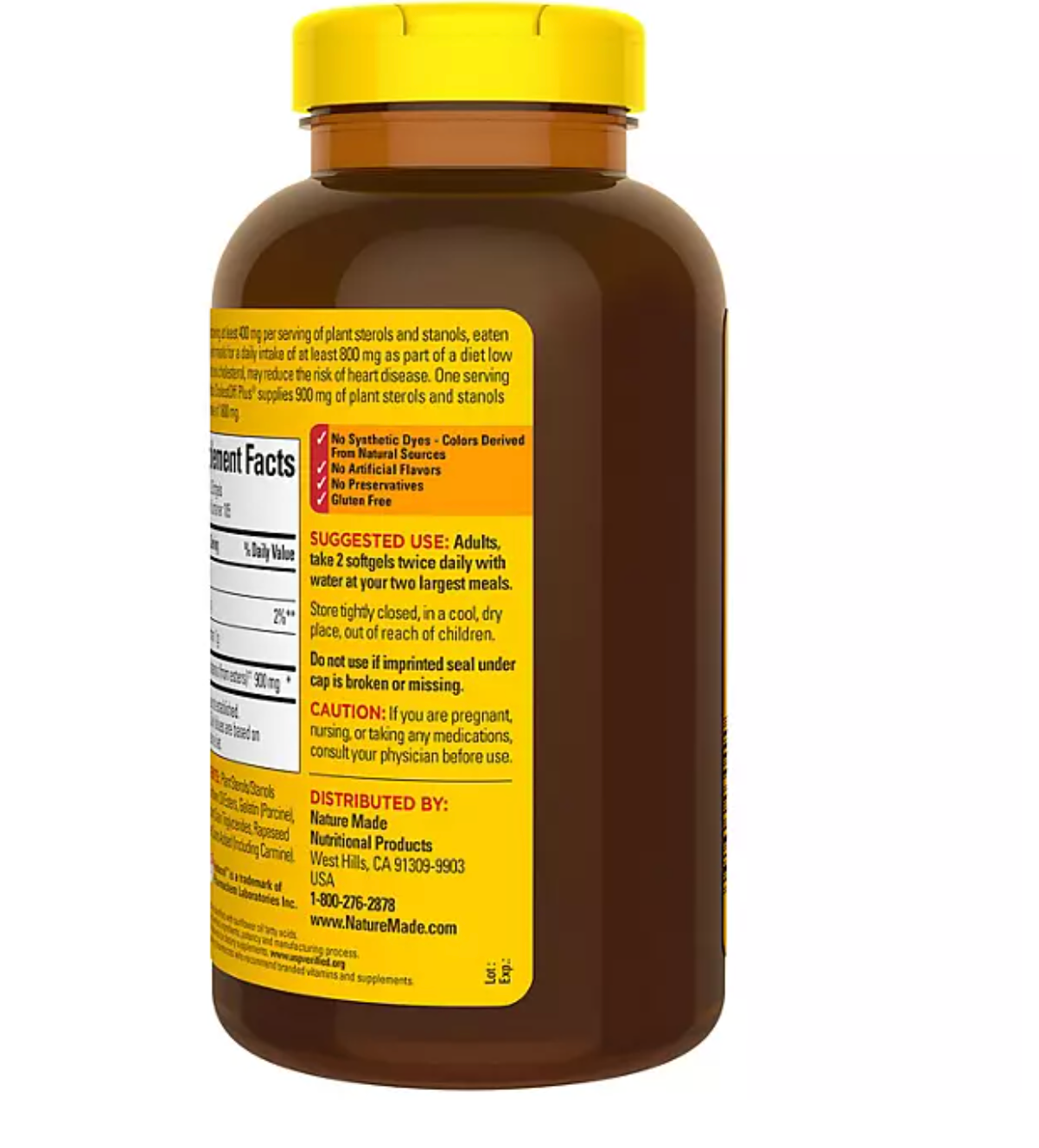 Cholestoff plus Softgels for Heart Health Nature Made (210 CholestOff ...