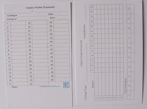 Cricket Umpire Match Cards - 50 overs Large Boxes | eBay