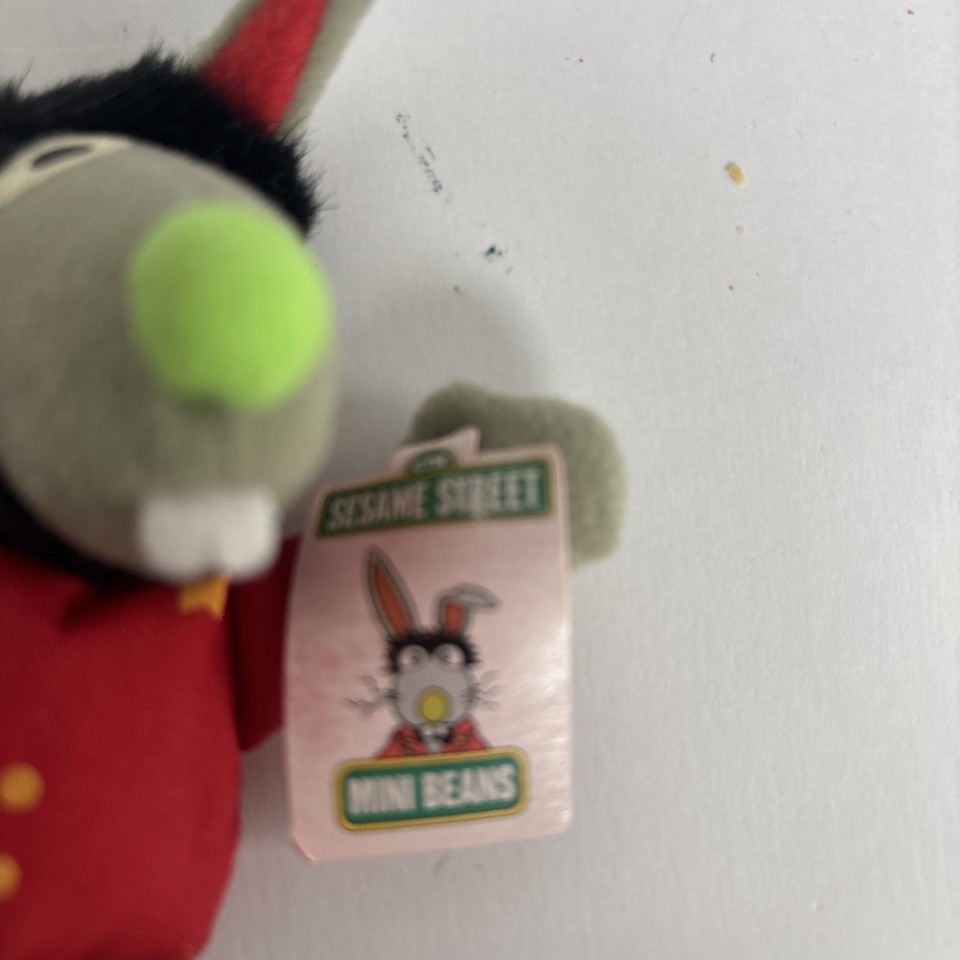 Kelloggs Sesame Street 4" Benny Rabbit Mini Beans Cereal Toy VINTAGE ...