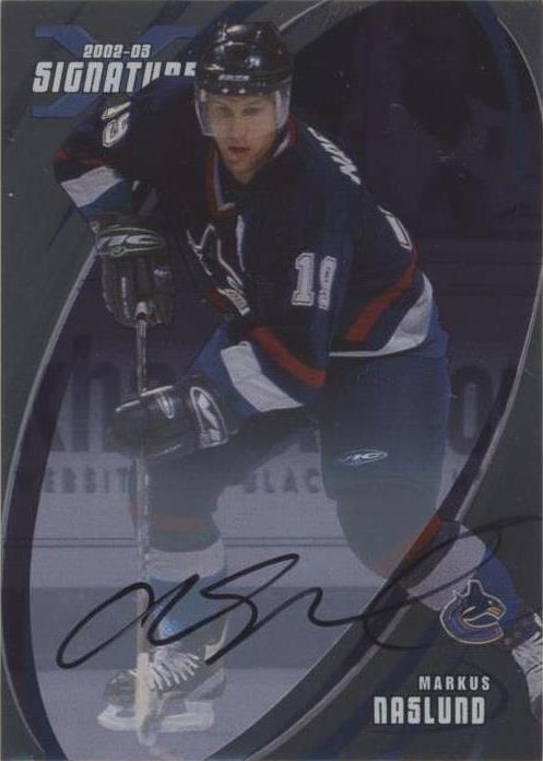 2002-03 In the Game Be A Player Signature Series - Markus Naslund #031 ...