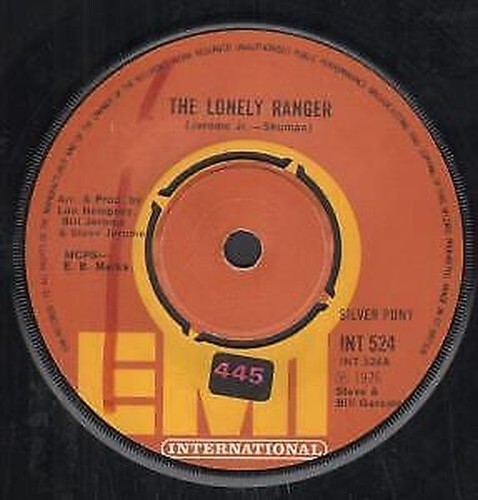 Silver Pony Lonely Ranger 7" vinyl UK Emi 1976 Four prong label design ...