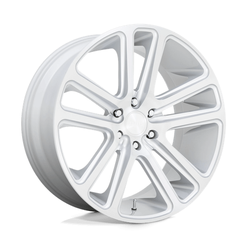 DUB 1PC S257 FLEX 24X10 6X135 30 87.10 GLOSS SILVER BRUSHED FACE Wheel ...