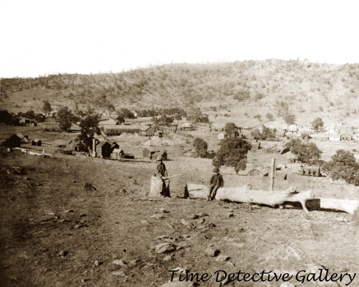General View of Copperopolis, California - 1866 - Historic Photo Print ...