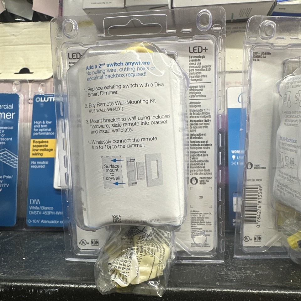 Lutron DVRF-6L-WH-R Diva Smart Dimmer Switch, Caseta Lighting ...