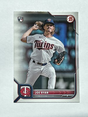 Joe Ryan Rookie Card 2022 Bowman 56 Paper/Base RC Minnesota Twins | eBay