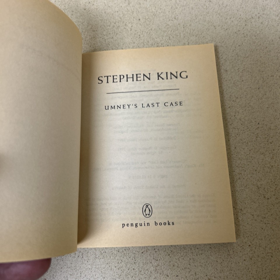 Stephen King Umney's Last Case ( Penguin 60's ) | eBay