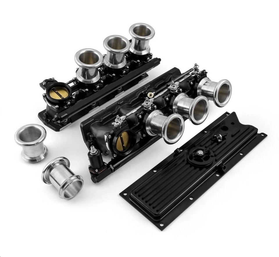 Chevy GM LS1 Downdraft EFl Stack Intake Manifold System Complete [Black ...