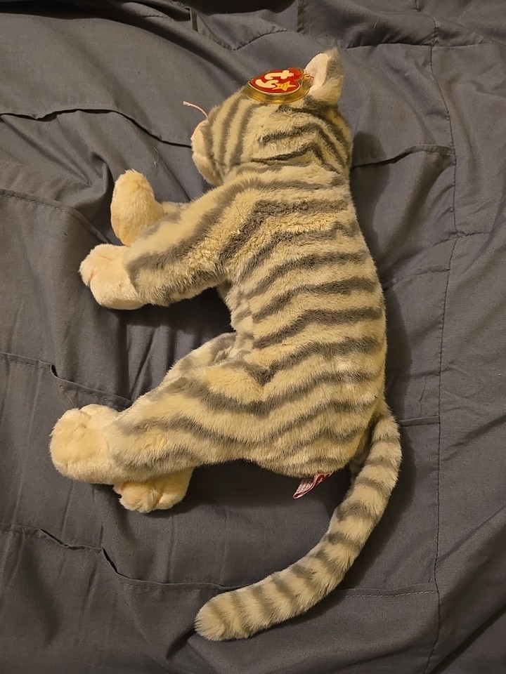 The Beanie Buddies Collections Ty – Silver – Cat - 1999 With Tag Fast ...