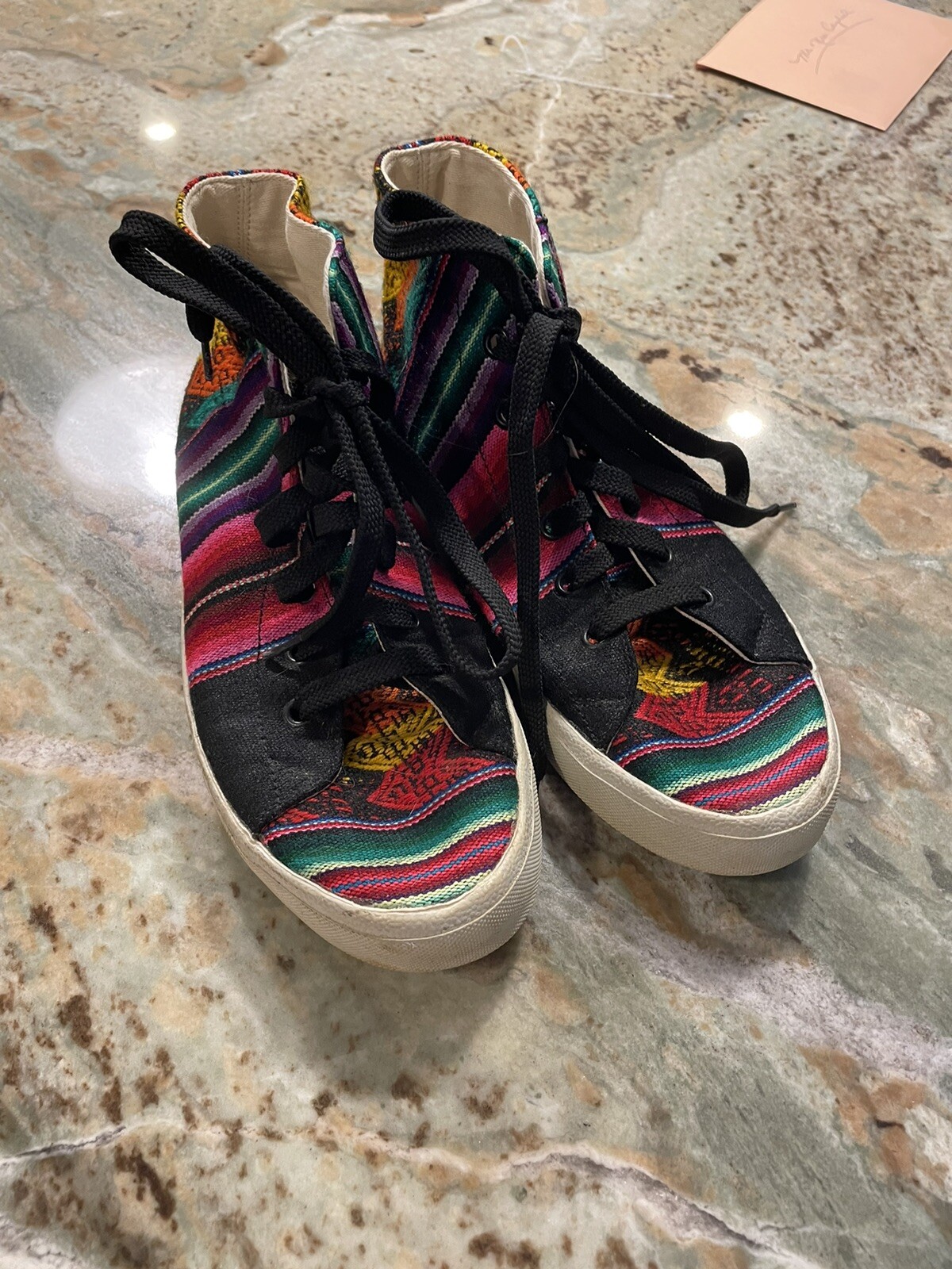 INKKAS STORM SNEAKERS HIGH TOP MULTI - Women’s Size 6 - Gem