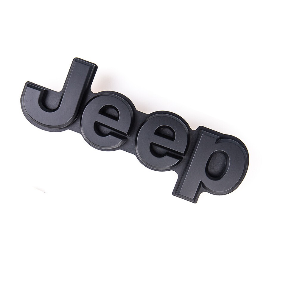 Jeep 14-20 Grand Cherokee FRONT & REAR SRT BLACK OUT JEEP EMBLEM BADGE ...