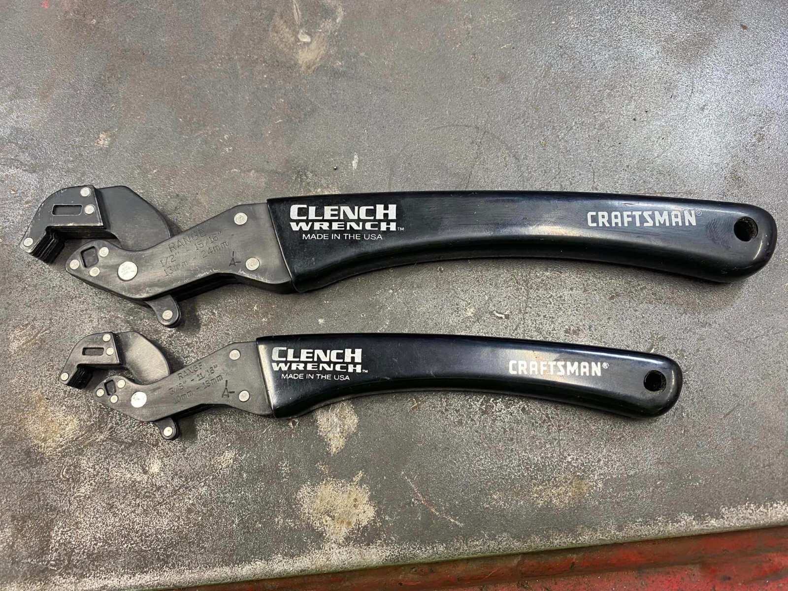 Craftsman Clench Wrench Pliers 42310 10" and 42308 8" Made in USA VTG ...