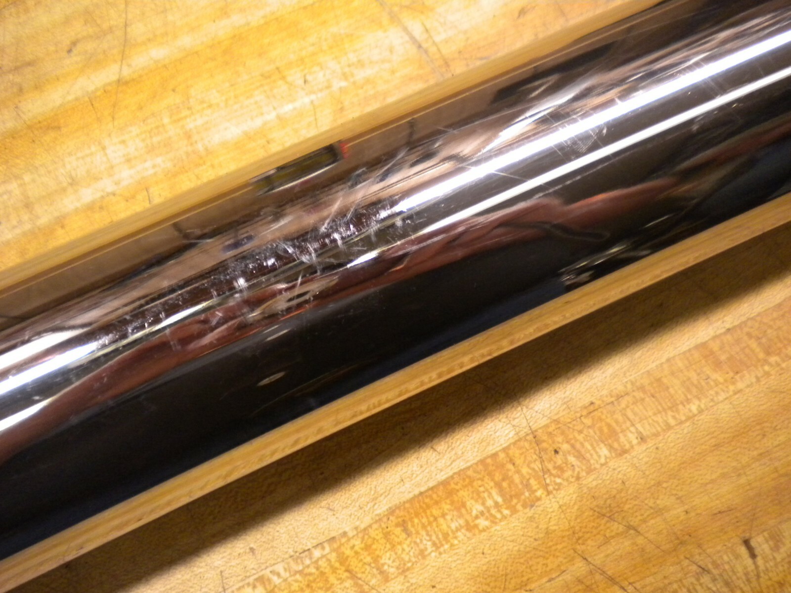 Paughco Fishtail Muffler - Chrome 3" muffler 31" long 1 3/4 pipe | eBay