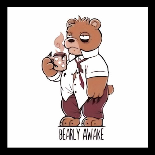 Bearly Awake Drink Coffee MAGNET | eBay