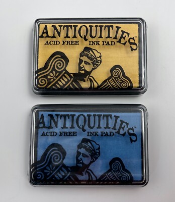 2x Ranger Ink Antiquities Acid Free Ink Pad Cobalt & Ocher - New | eBay