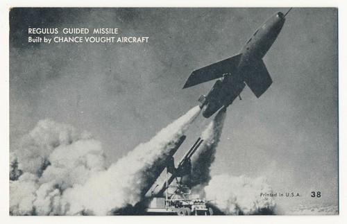Chance Vought Regulus Guided Missile - Penny Arcade Exhibit Card | eBay