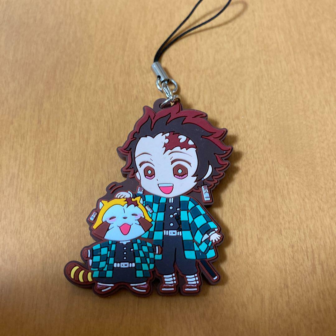 Demon Slayer Rascal The Raccoon Tanjiro Kamado Rubber Strap Anime Manga ...