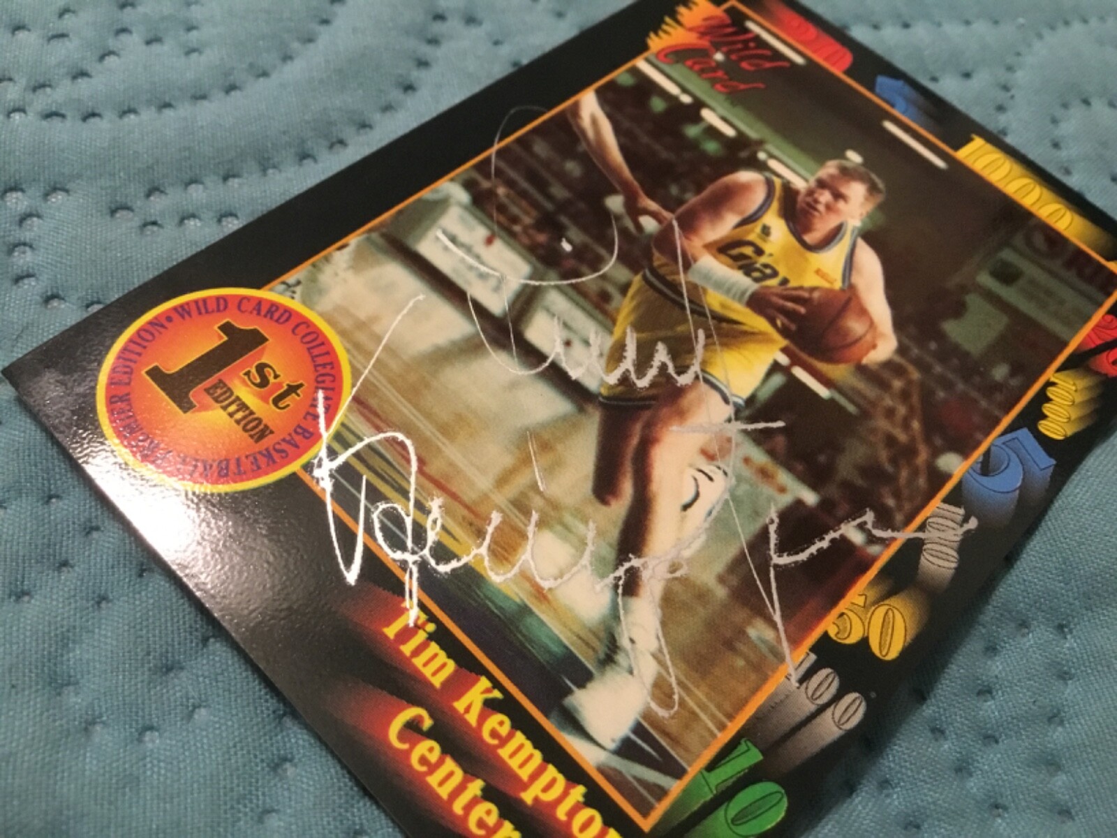 TIM KEMPTON MINT, SIGNED WILD CARD/ NOTRE DAME | eBay