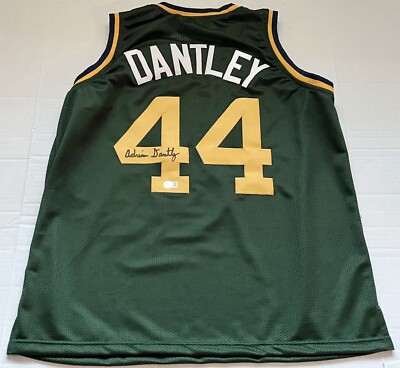 Adrian Dantley Notre Dame Irish signed Custom jersey #1 Beckett ...