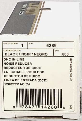 Leviton 6289 Black Decora DHC Band Pass Filter In Line Noise Reducer ...