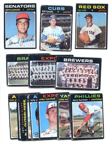 1971 Topp Baseball Card Lot All HIGH NUMBERS 17 Different F/VG | eBay