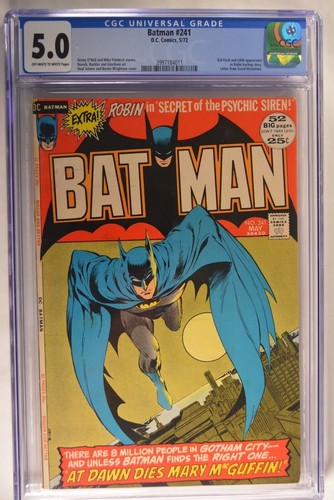 Batman #241 CGC 5.0 Kid Flash & Lith app. 5/1972 D.C. Comics | eBay