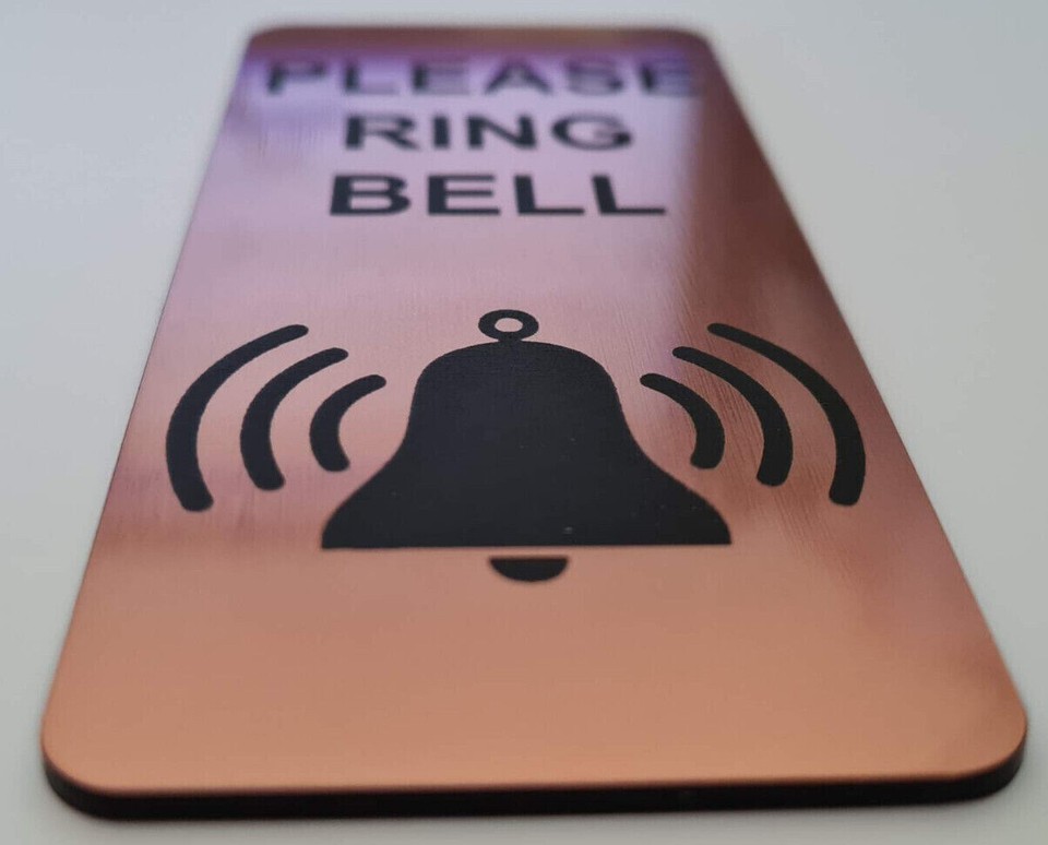 Please Ring Bell Sign Plaque Door Doorbell Ding Dong Buzzer Chime | eBay