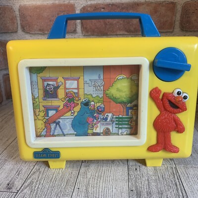 Vintage TYCO Sesame Street Elmo wind up musical TV "Come and Play ...