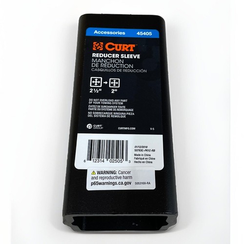Curt 45405 Trailer Hitch Receiver Adapter Reducer Sleeve 2-1/2" To 2 ...